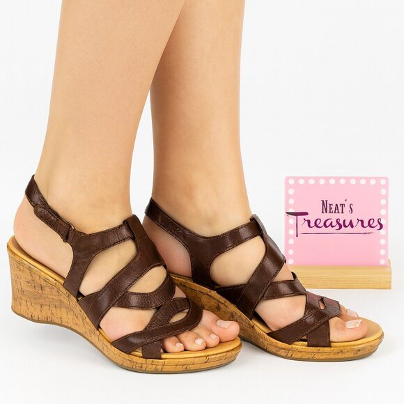 Børn | Shoes | Boc Born Concept Brown Faux Leather Buckle Sling Back ...